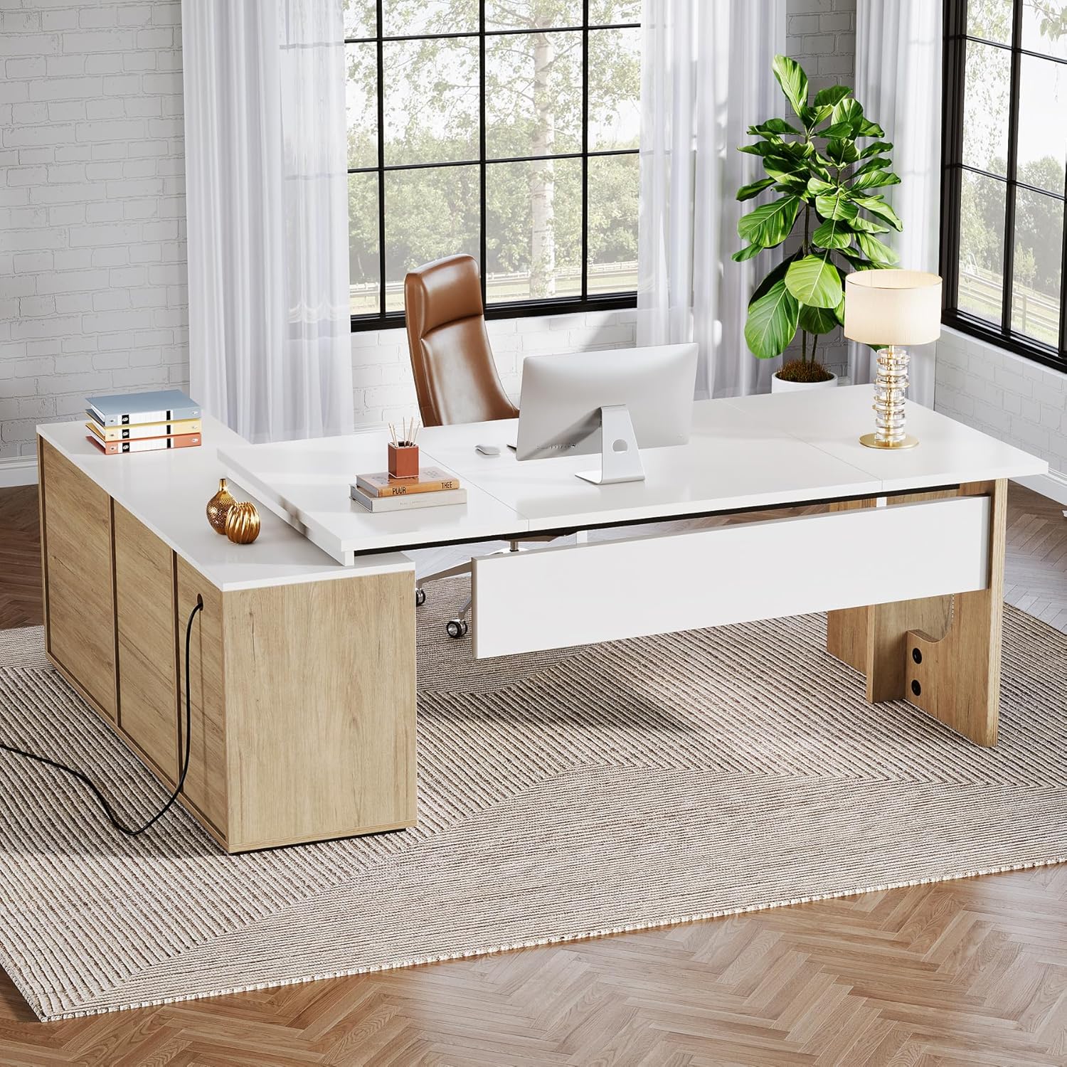 Homely Axis Executive Desk - Homely